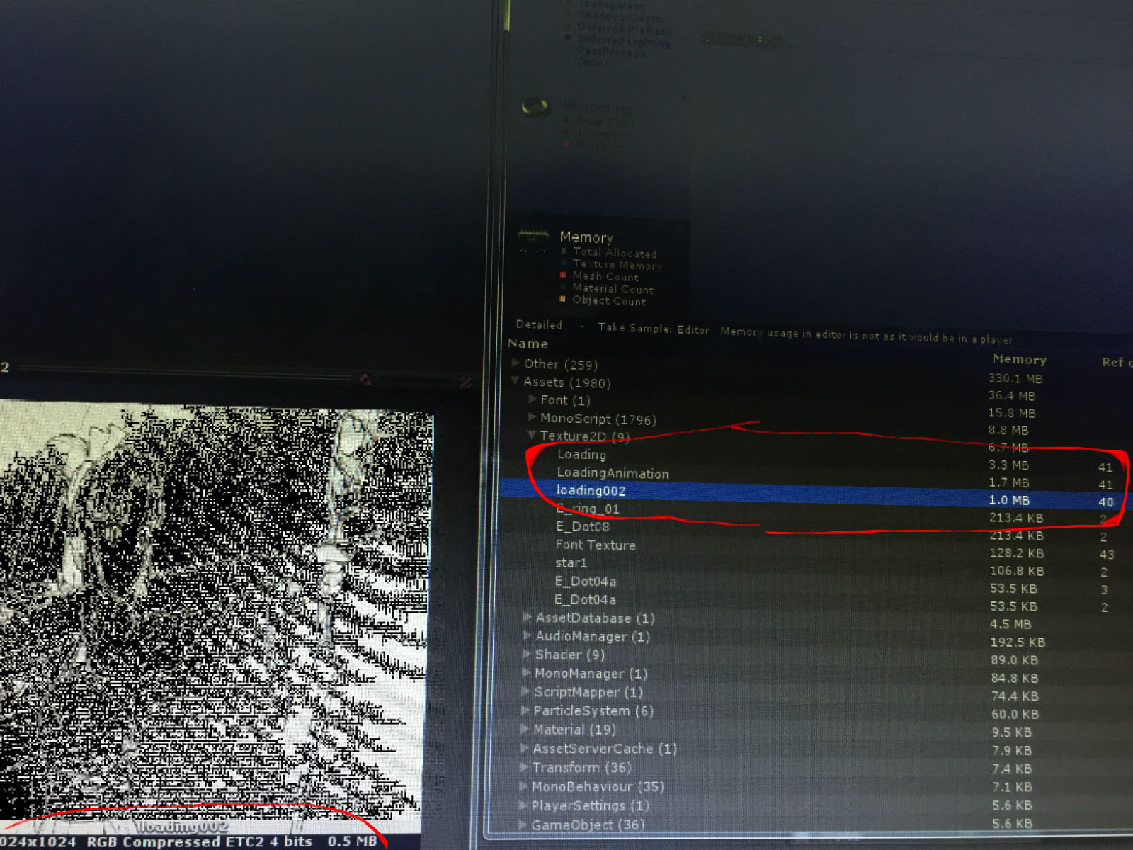 Why my texture consumes double memory than it should be in Profiler ...