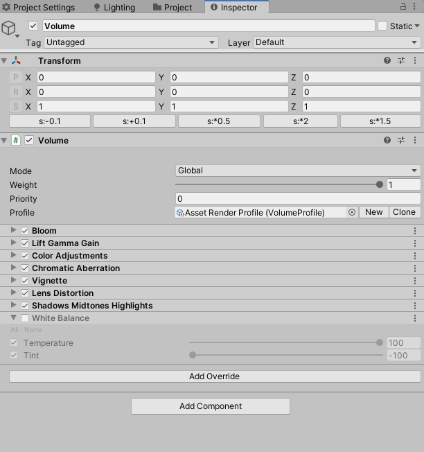Unity Recorder Is Not Capturing Post Processing Volume In Urp Unity Engine Unity Discussions