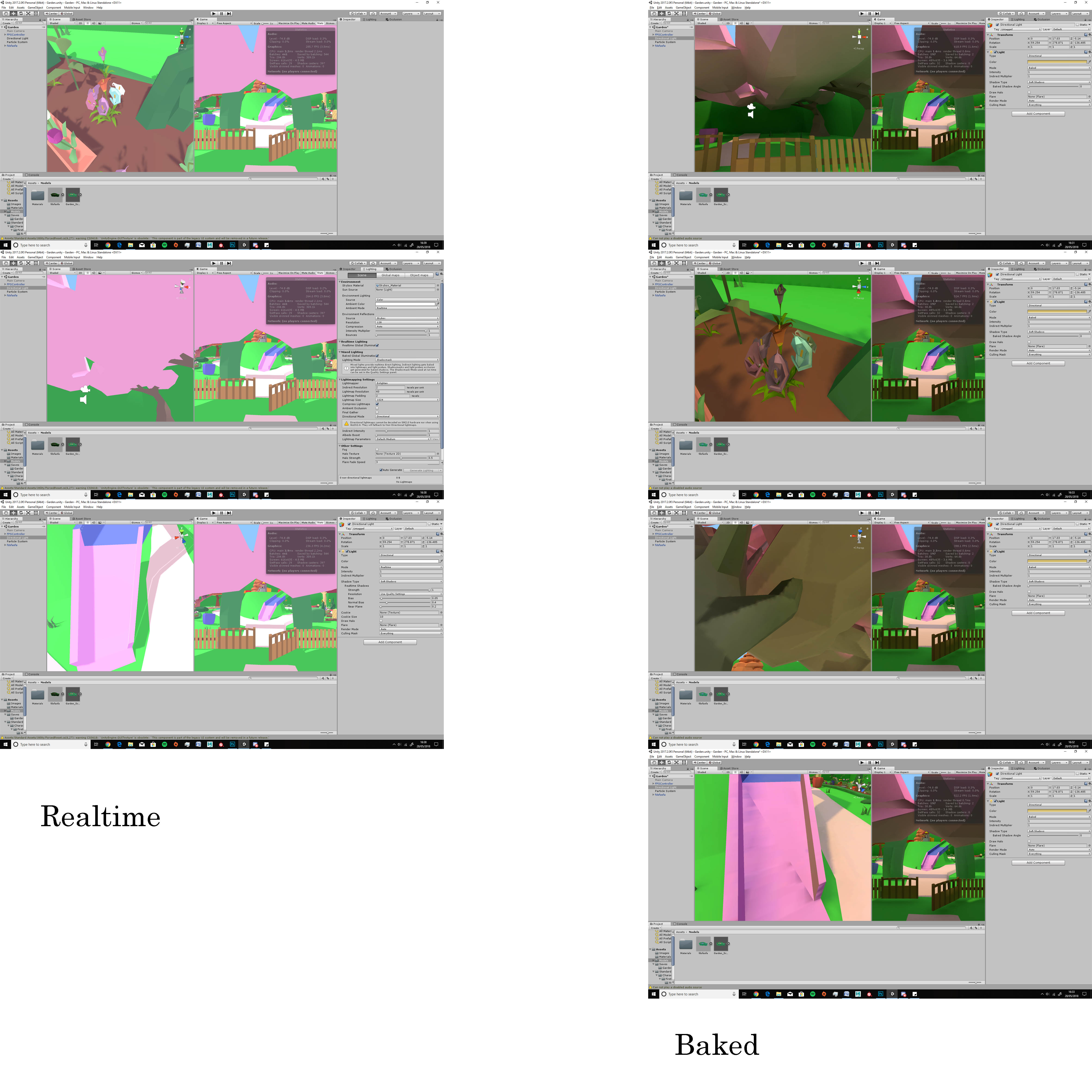 How to replicate Realtime light settings when changing to Baked lighting? Driving me nuts ...