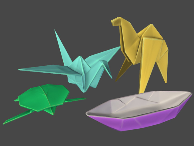 Origami Props Pack (paper folding art) - Community Showcases - Unity ...