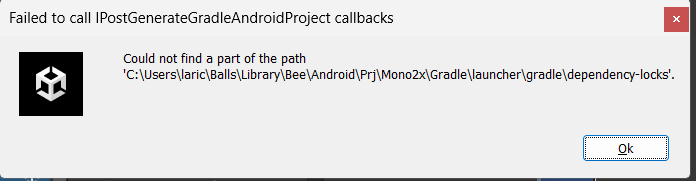 A problem while building an apk for android - Getting Started - Unity Discussions
