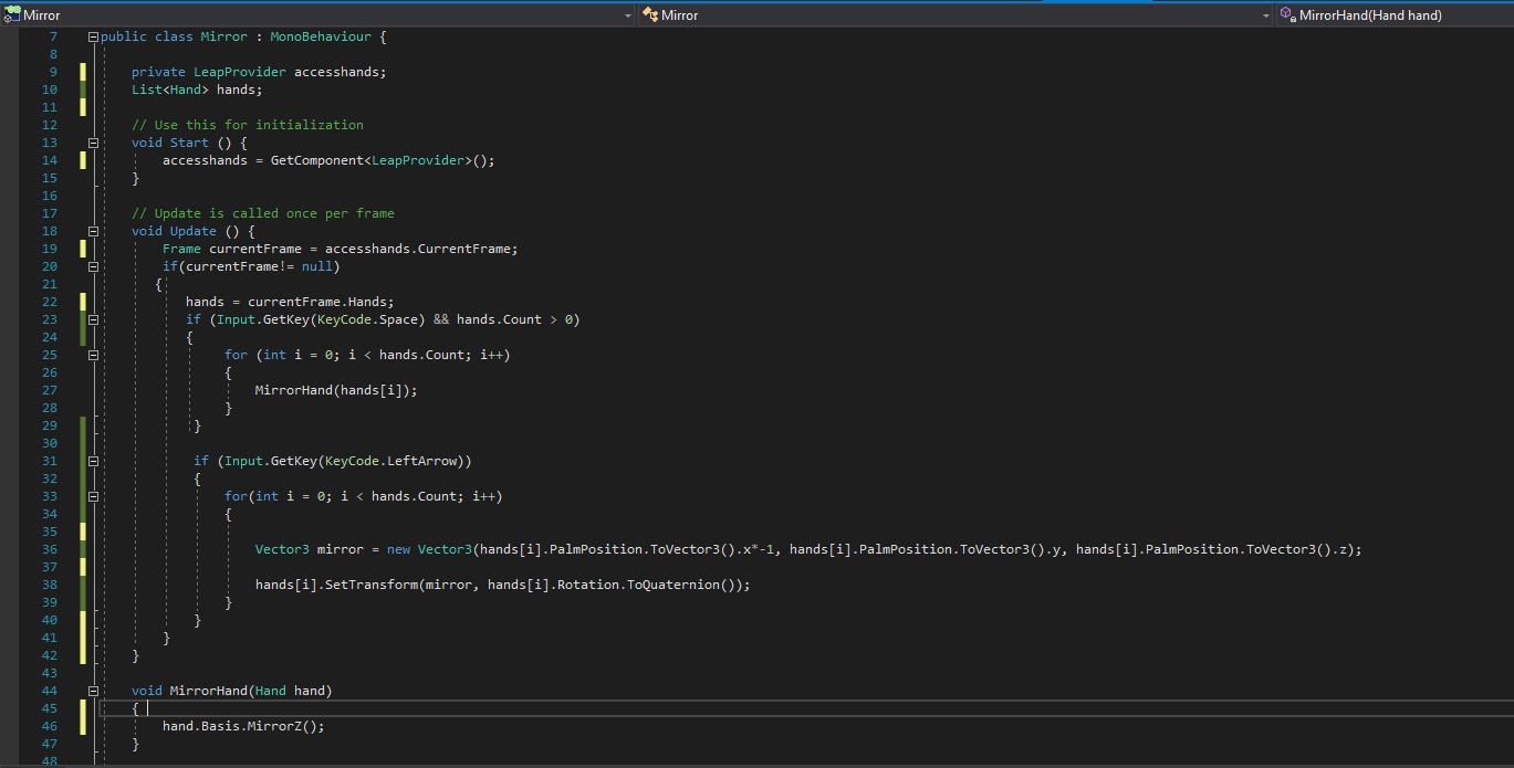 [Help] Developing mirrored hand's for the Leap Motion - Unity Engine ...