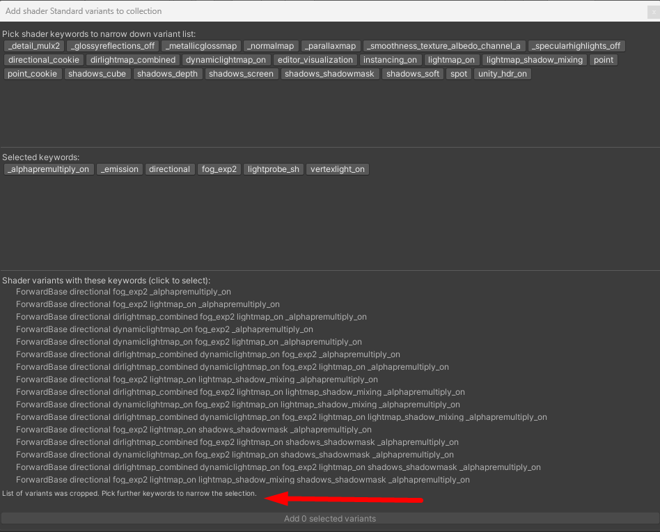 Shader Varient Collection, Problem adding the correct shaders. - Unity Engine - Unity Discussions