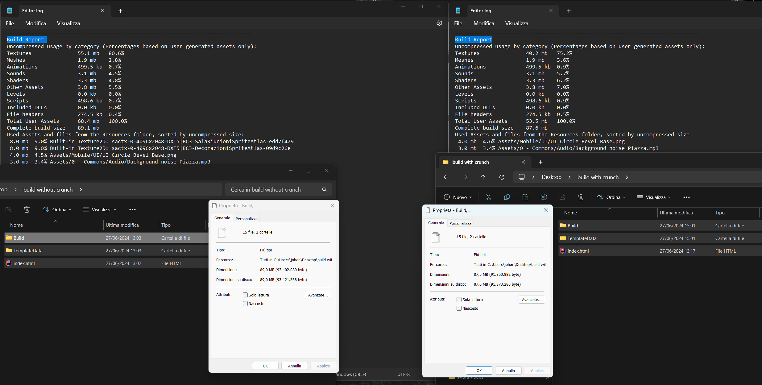 Meaningless build size difference with and without atlas crunch ...