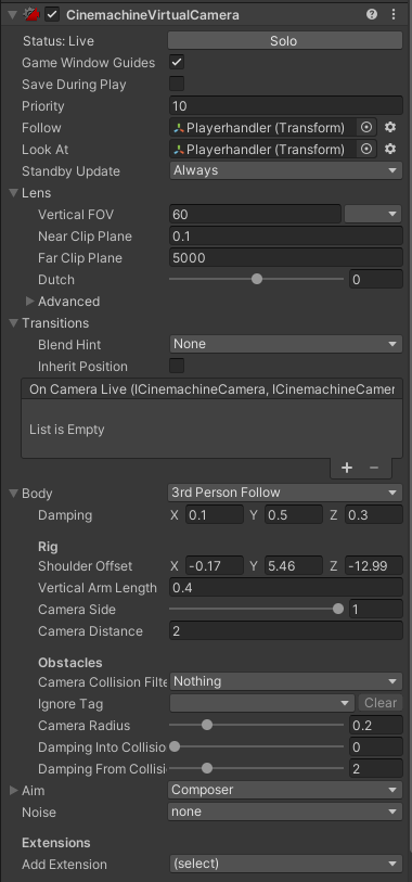 How to get my cinemachine camera to look at what is behind the player - Unity Engine - Unity ...