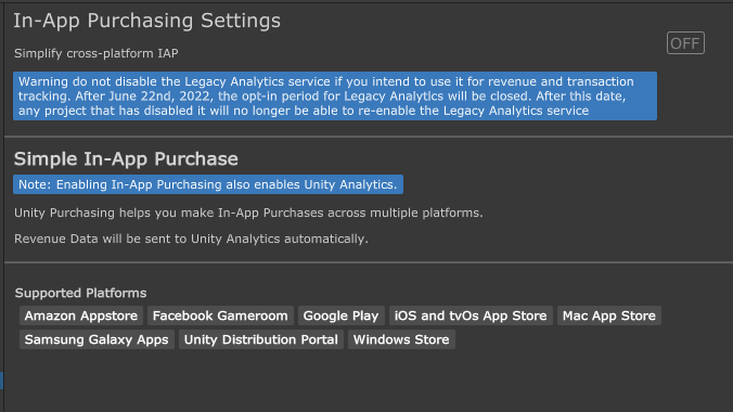 IAP service Off But... - Unity Services - Unity Discussions