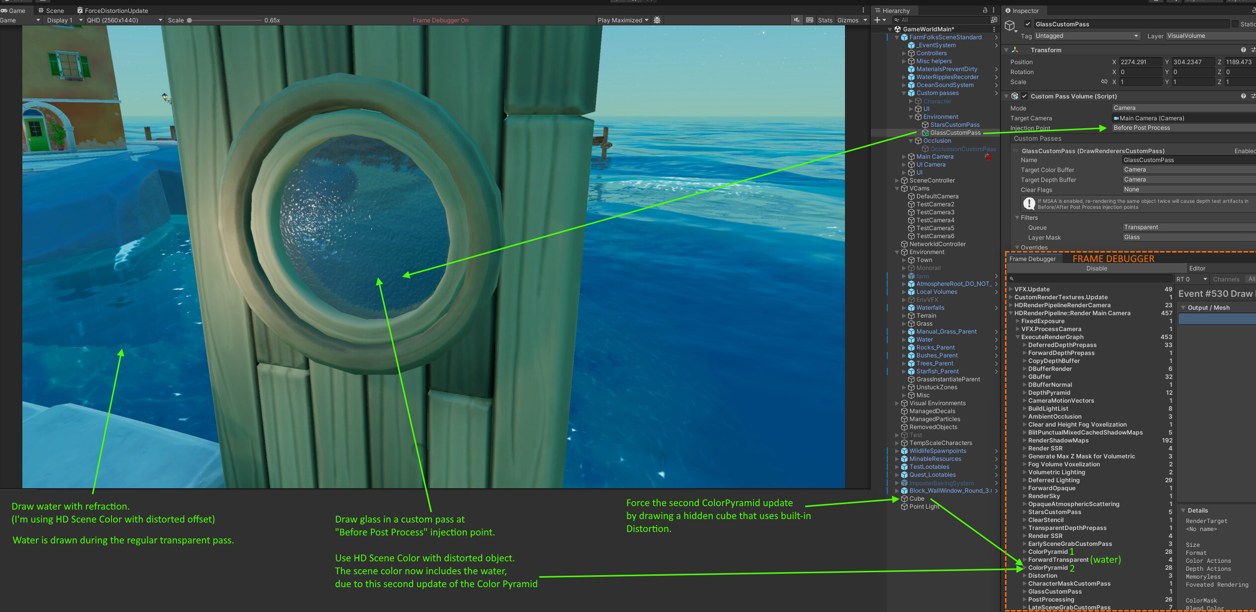 How do draw multiple layers of transparent surfaces that include ...