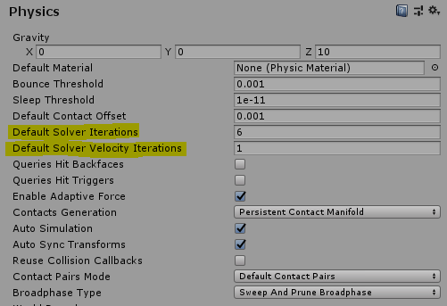 What does Default Solver Iteration Means? - Unity Engine - Unity Discussions