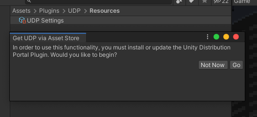 UDP through Unity IAP but still tells me to install UDP - Unity ...