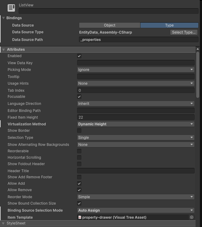 Uibuilder Listview Items Doesnt Bind To Array Element Values Unity