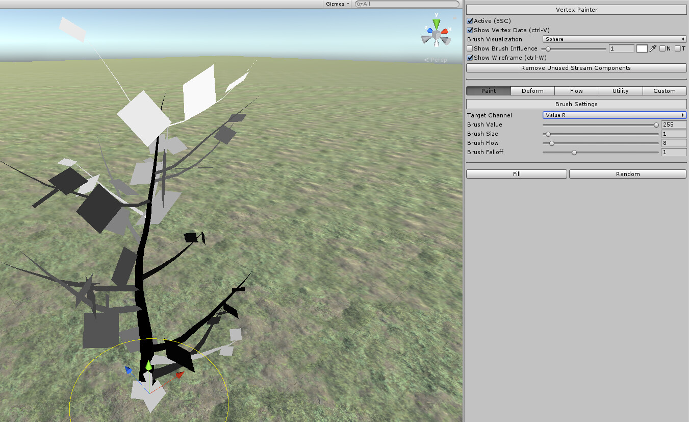 How to add wind to custom trees/grass in unity using tree creator ...