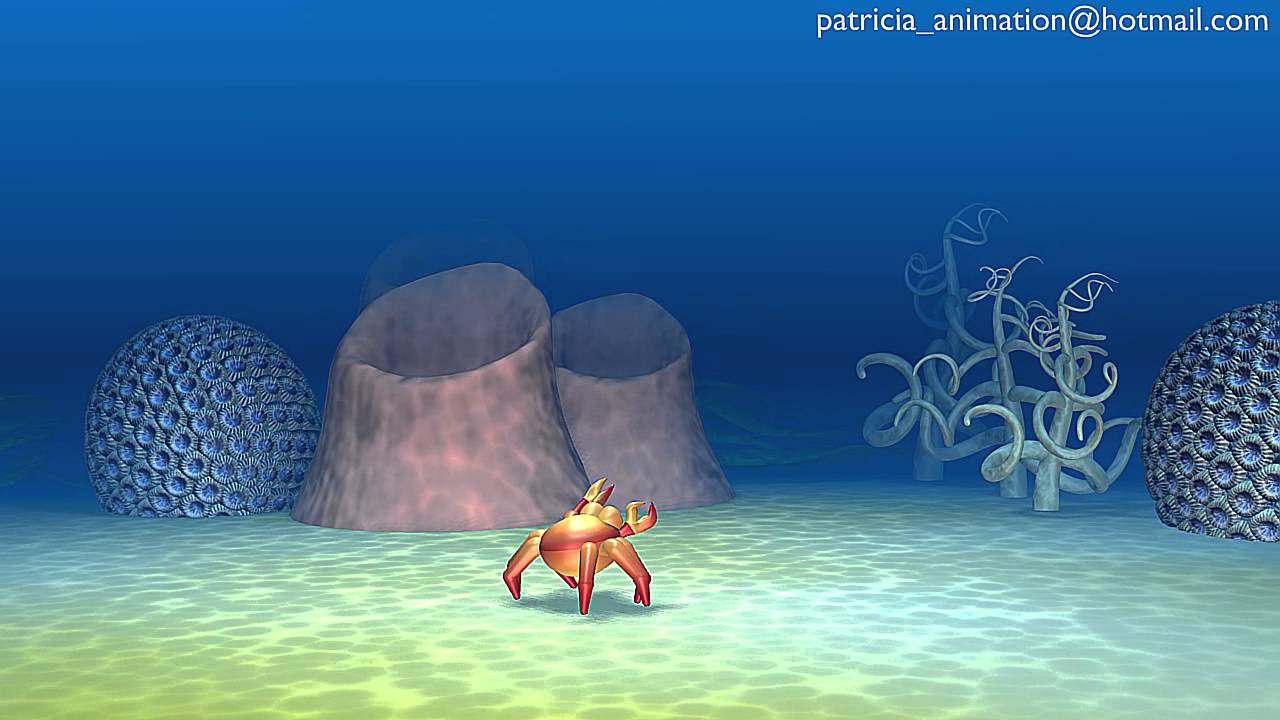 Cartoon Crab 6 Leg Walk inside Deep Water - Unity Engine - Unity ...