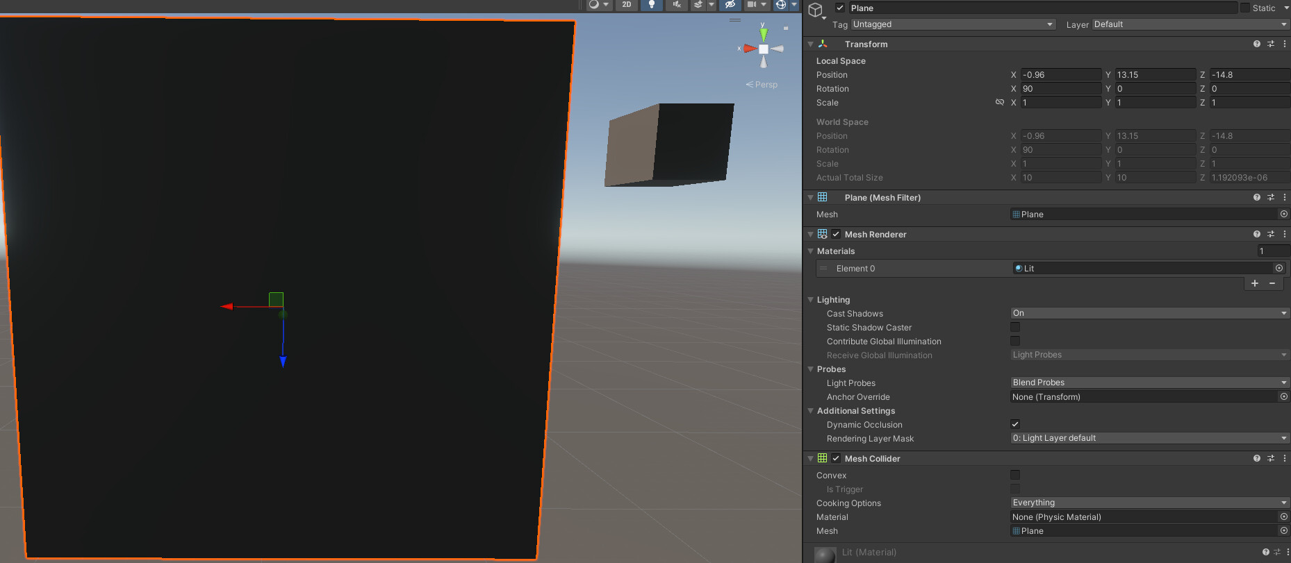 Really dumb question - scale of Plane compared to Cube - Unity Engine - Unity Discussions