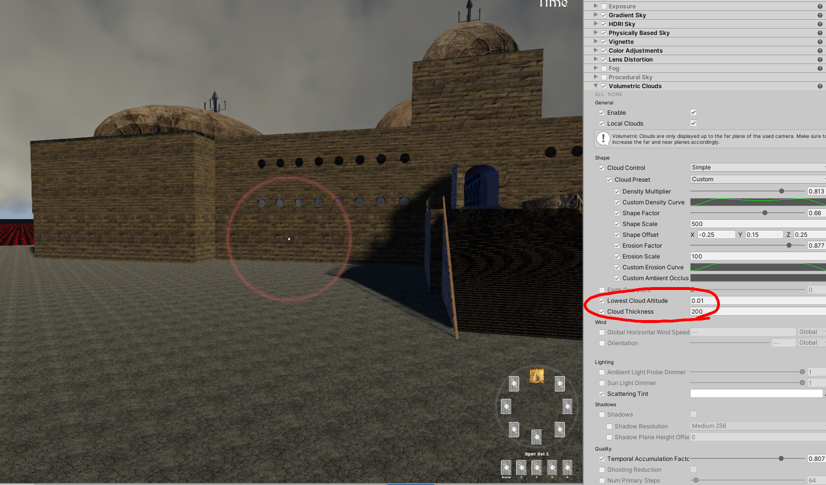 How to bring Local Volumetric Clouds closer to camera? - Unity Engine ...