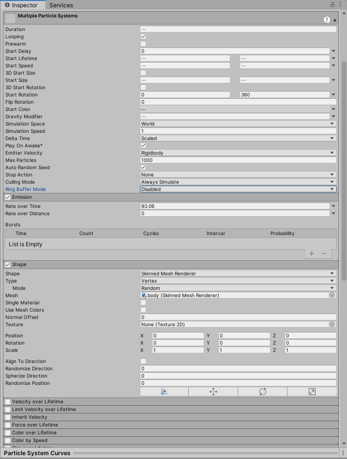 ParticleSystem won't display on SkinnedMeshRenderer - Unity Engine - Unity Discussions
