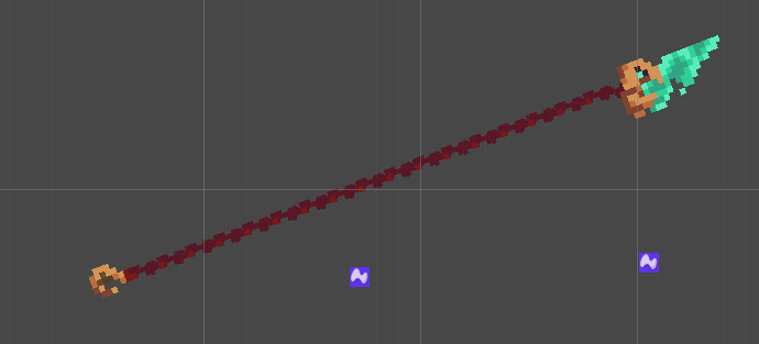 A grapple hook made by line renderer that has two different textures - Unity Engine - Unity ...