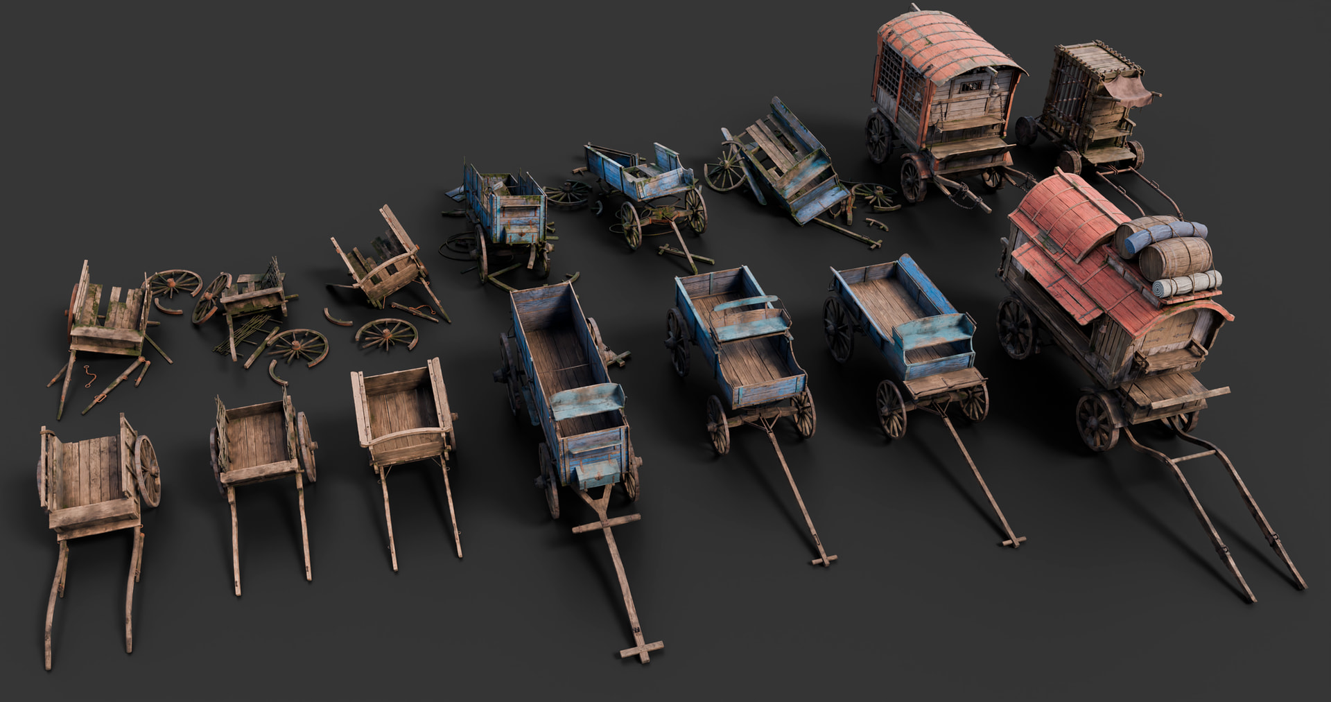 Medieval Wooden Carts & Wagons – High-quality, performance-friendly ...