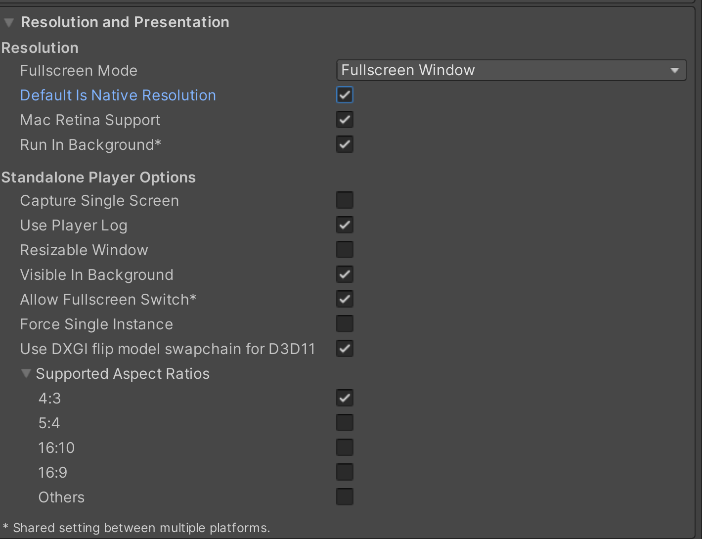 Force A 4 3 Aspect Ratio Unity Engine Unity Discussions