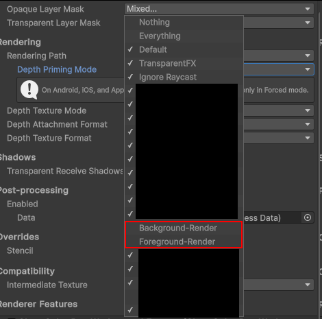Could we get depth priming for more layers - Unity Engine - Unity Discussions