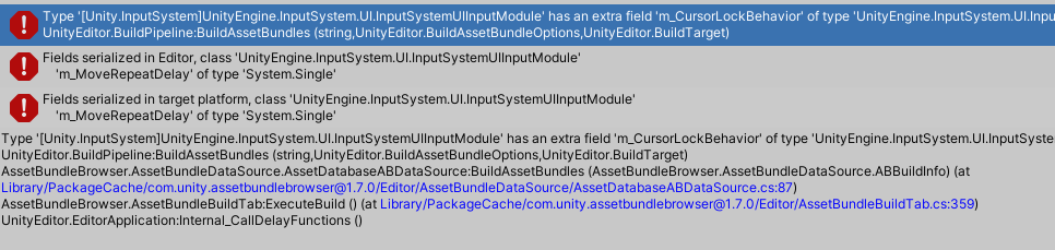 Script Class Layout Is Incompatible Between The Editor And The Player Unity Engine Unity 