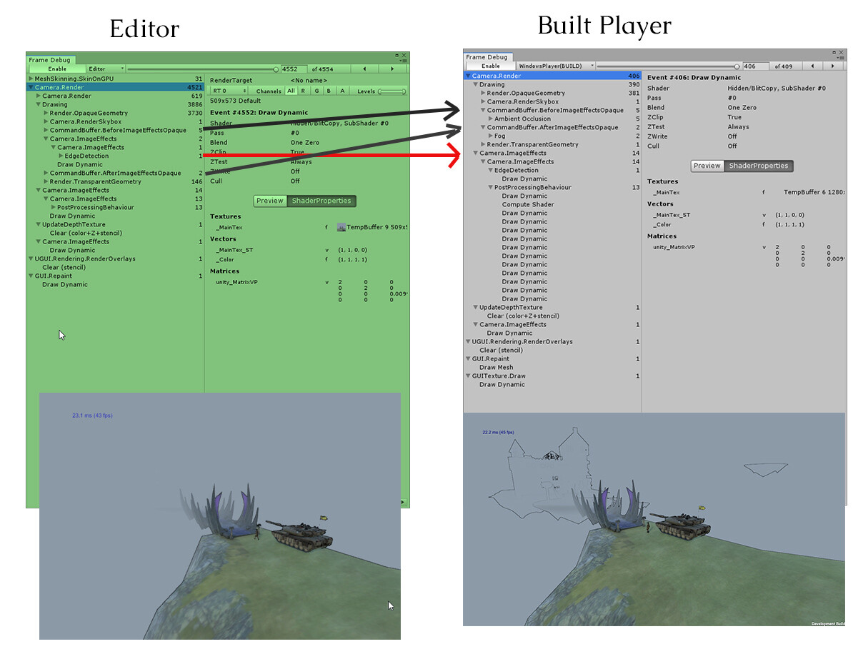 ImageEffectOpaque renders too late in builds (ok in editor) - Unity Engine - Unity Discussions