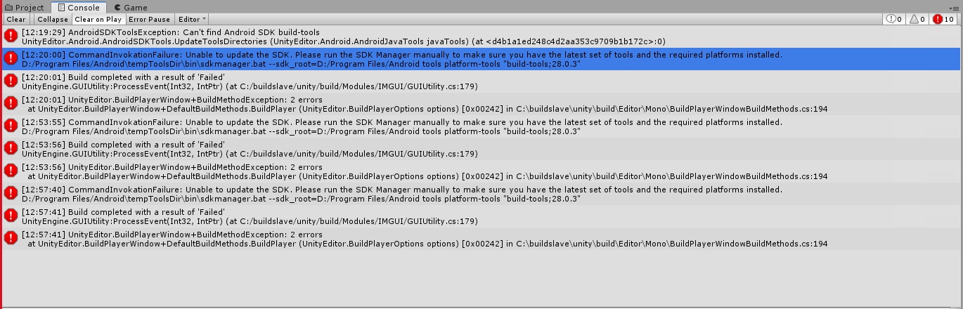 Problem with build Android - Getting Started - Unity Discussions