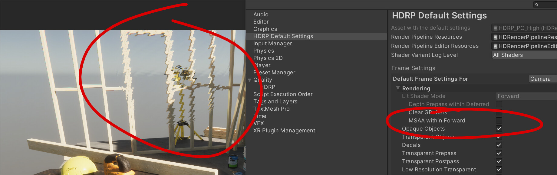 Distortion enabled in shader graph dont work with MSAA Enabled - Unity Engine - Unity Discussions