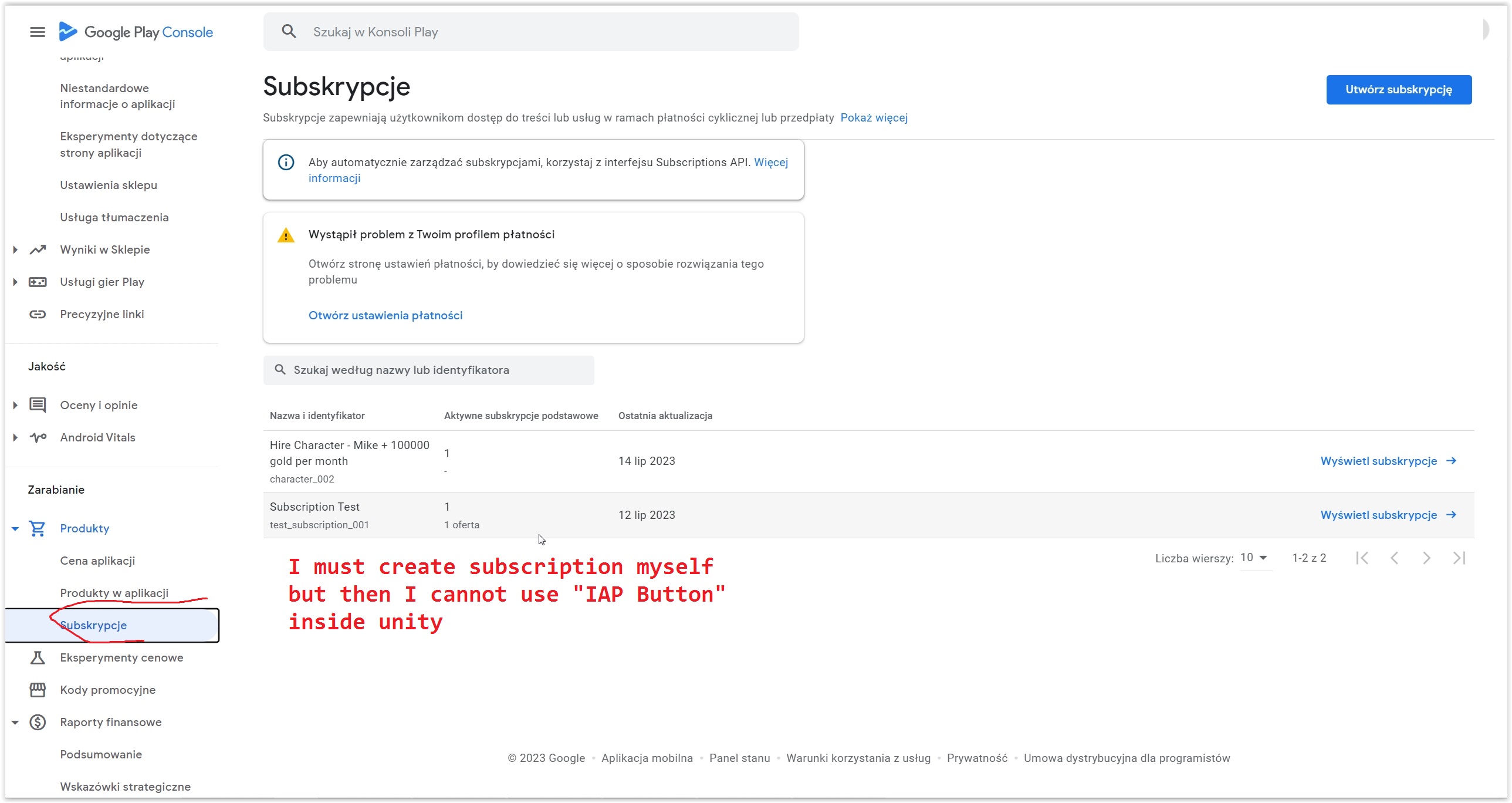 How to create subscription inside unity that will work in google play - Unity Services - Unity ...