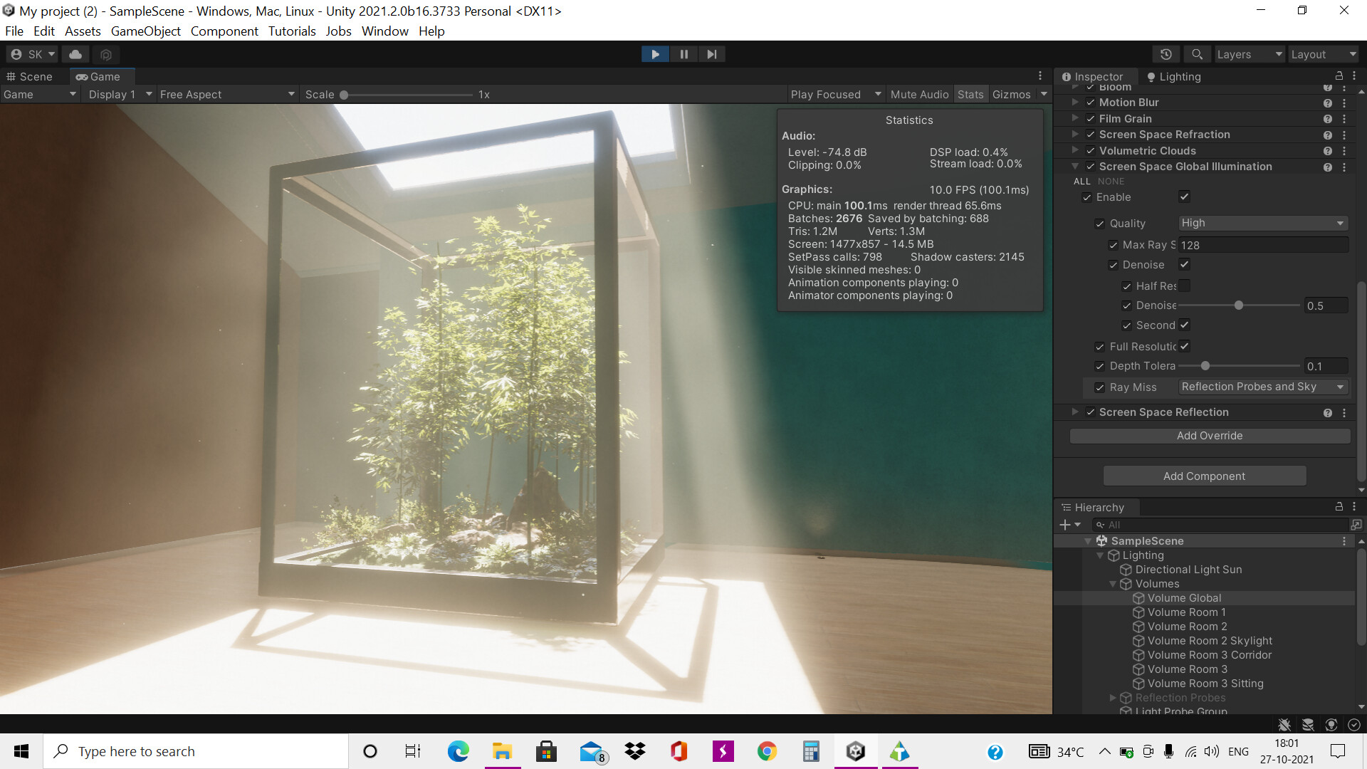 SSGI behaves weird with moving relatime reflection probe - Unity Engine - Unity Discussions