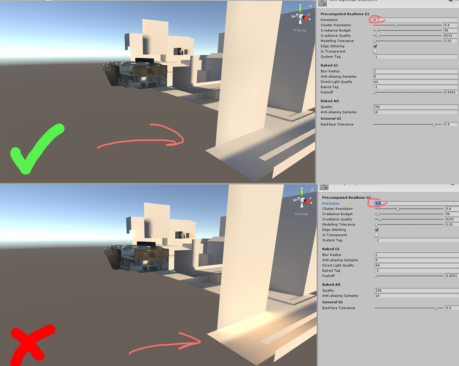 Bake lighting with emission material have some artifacts - Unity Engine - Unity Discussions