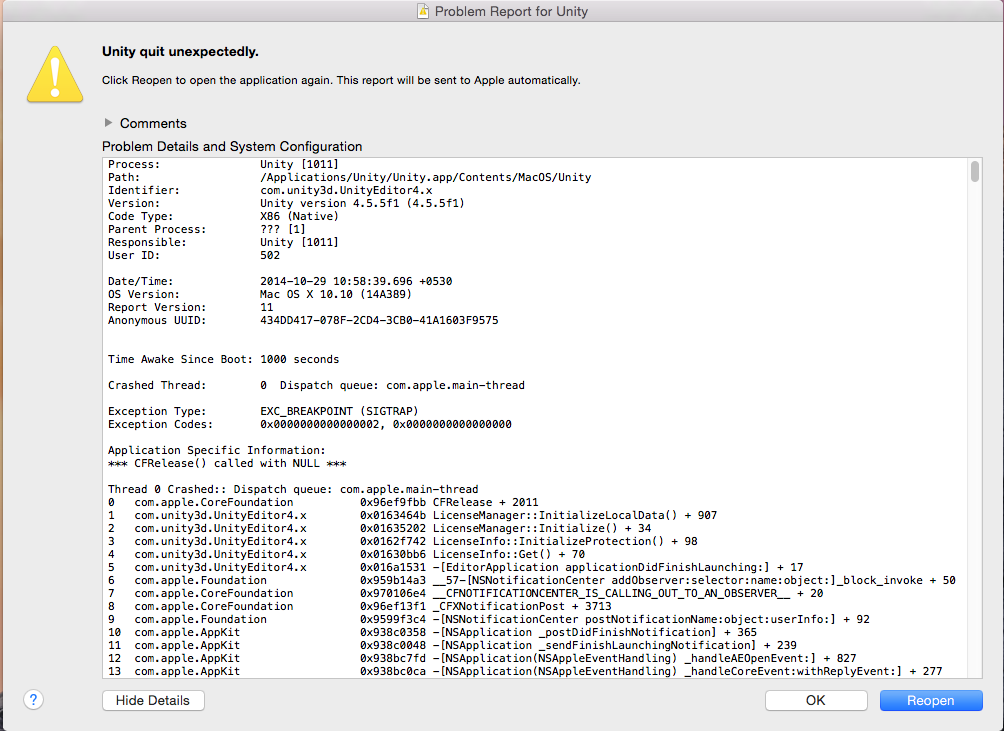 Unity quit unexpectedly - Unity Engine - Unity Discussions