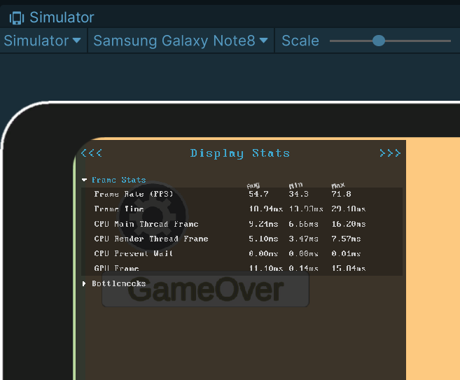 Simulator Display Stats? Does anyone know about this? - Unity Engine ...