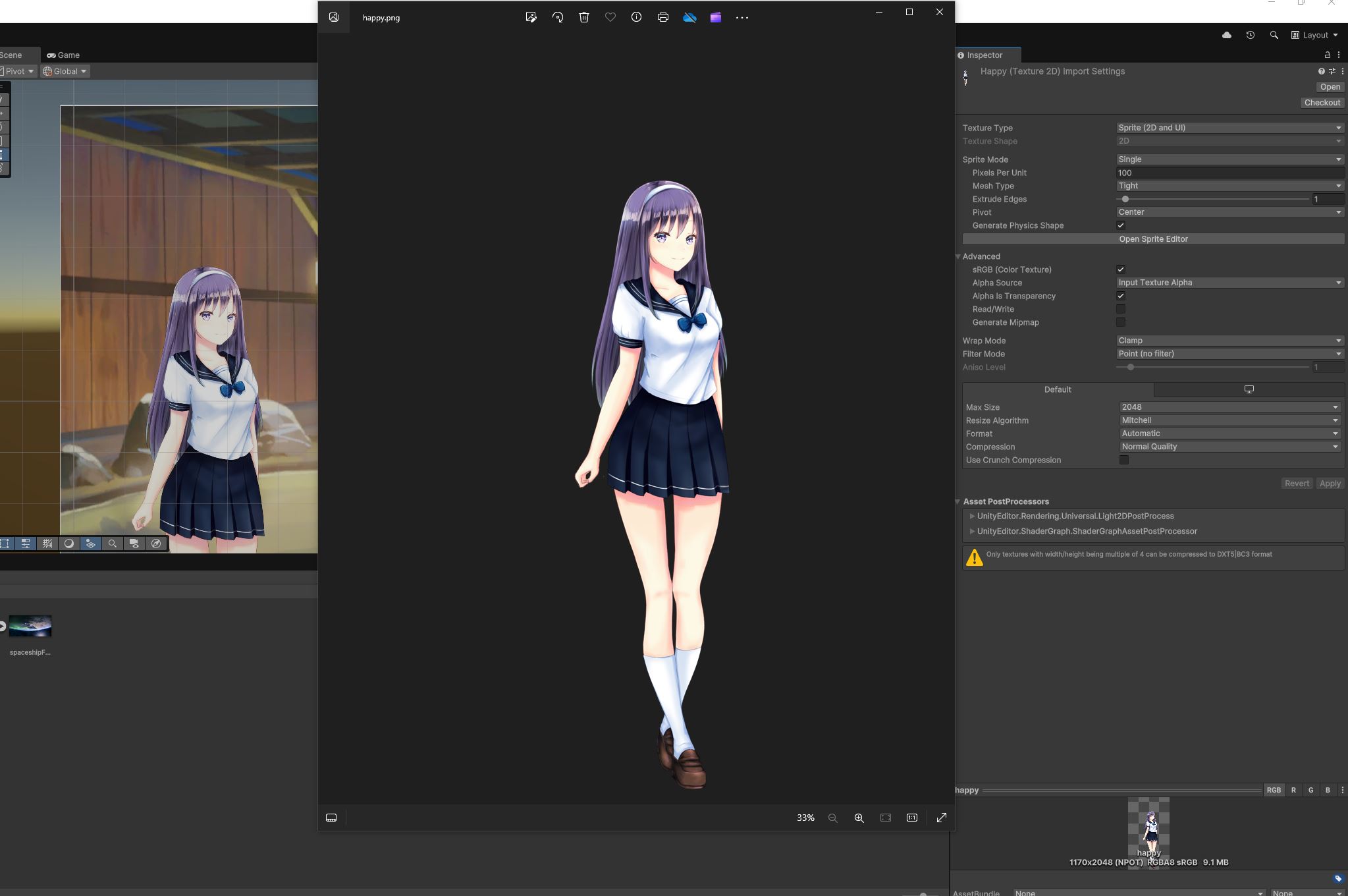 2D Sprite appears darker when added on scene - Unity Engine - Unity Discussions