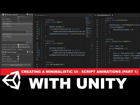 New UI Canvas Training titled "Creating a minimalistic UI with Unity3d ...