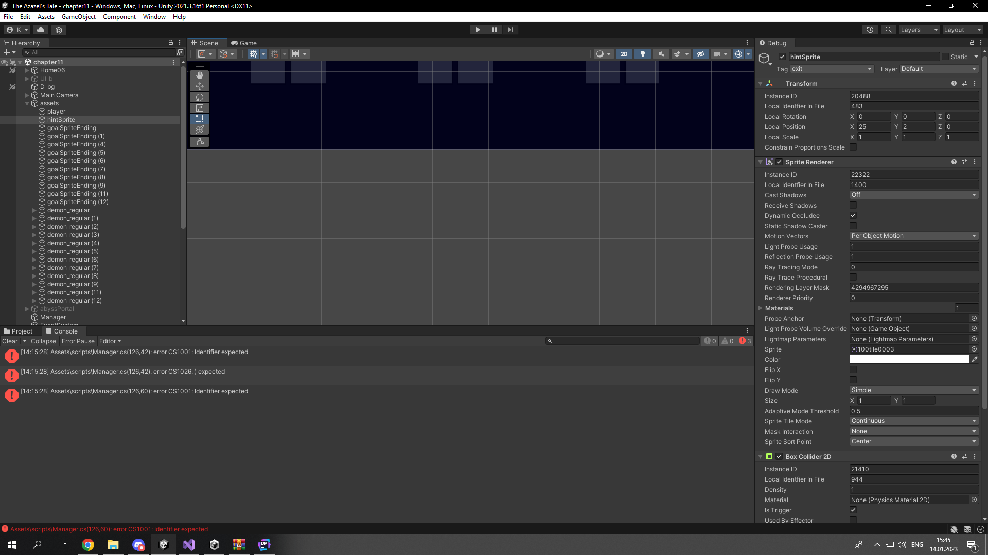 C Multiple Script Errors Unity Engine Unity Discussions