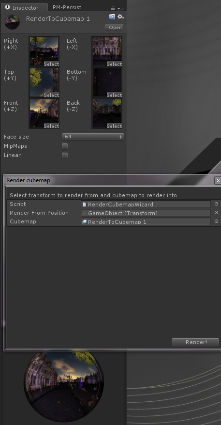 WANTED: SCENE EXAMPLES WITH >>> Camera.RenderToCubemap - Unity Engine - Unity Discussions