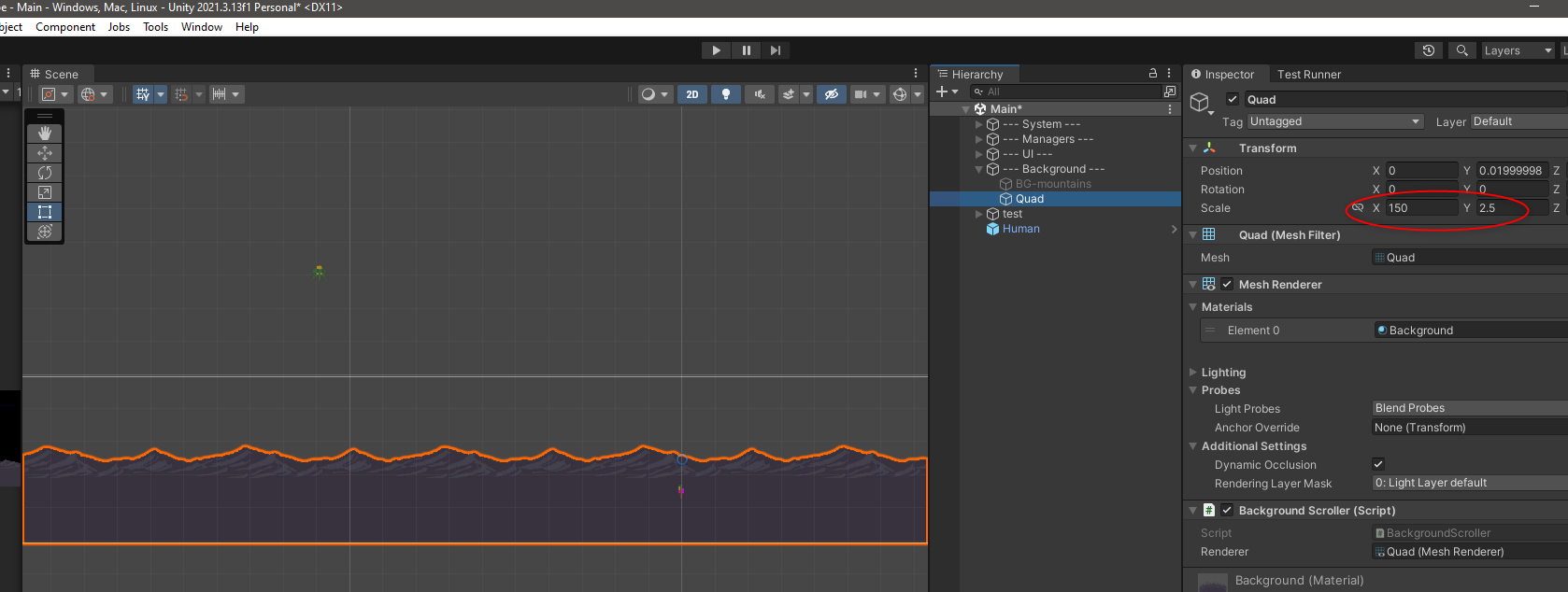 SetTextureOffset scrolls at different speed than setting transform position - Unity Engine ...