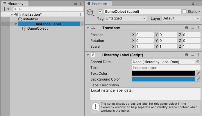Hierarchy Labels - Learn Content - Unity Discussions