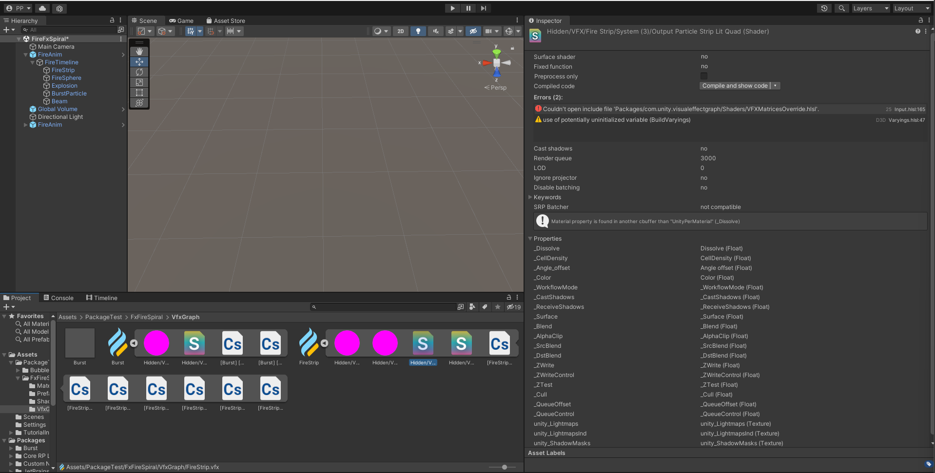 Hidden VFX Output Shader Error when Exported. - Unity Engine - Unity Discussions