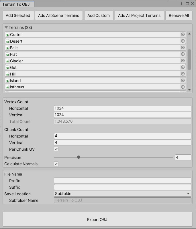 Terrain To OBJ - Community Showcases - Unity Discussions