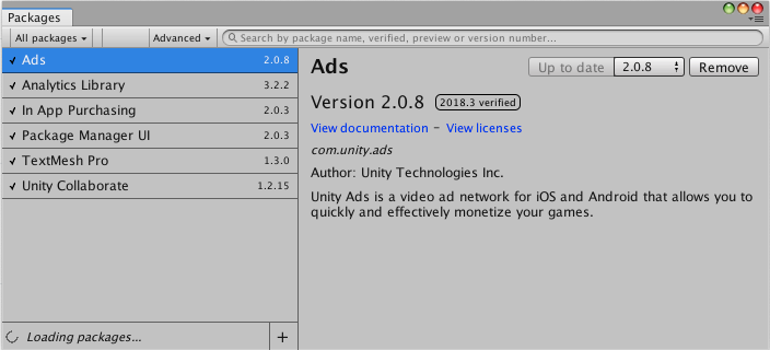 Package Manager forever "Loading packages ..." - Unity Engine - Unity Discussions