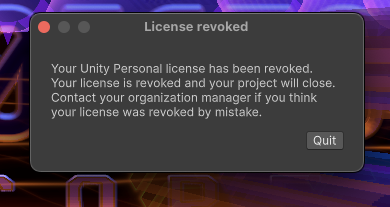 License Revoked, Editor Closed, Work Lost - Unity Engine - Unity Discussions