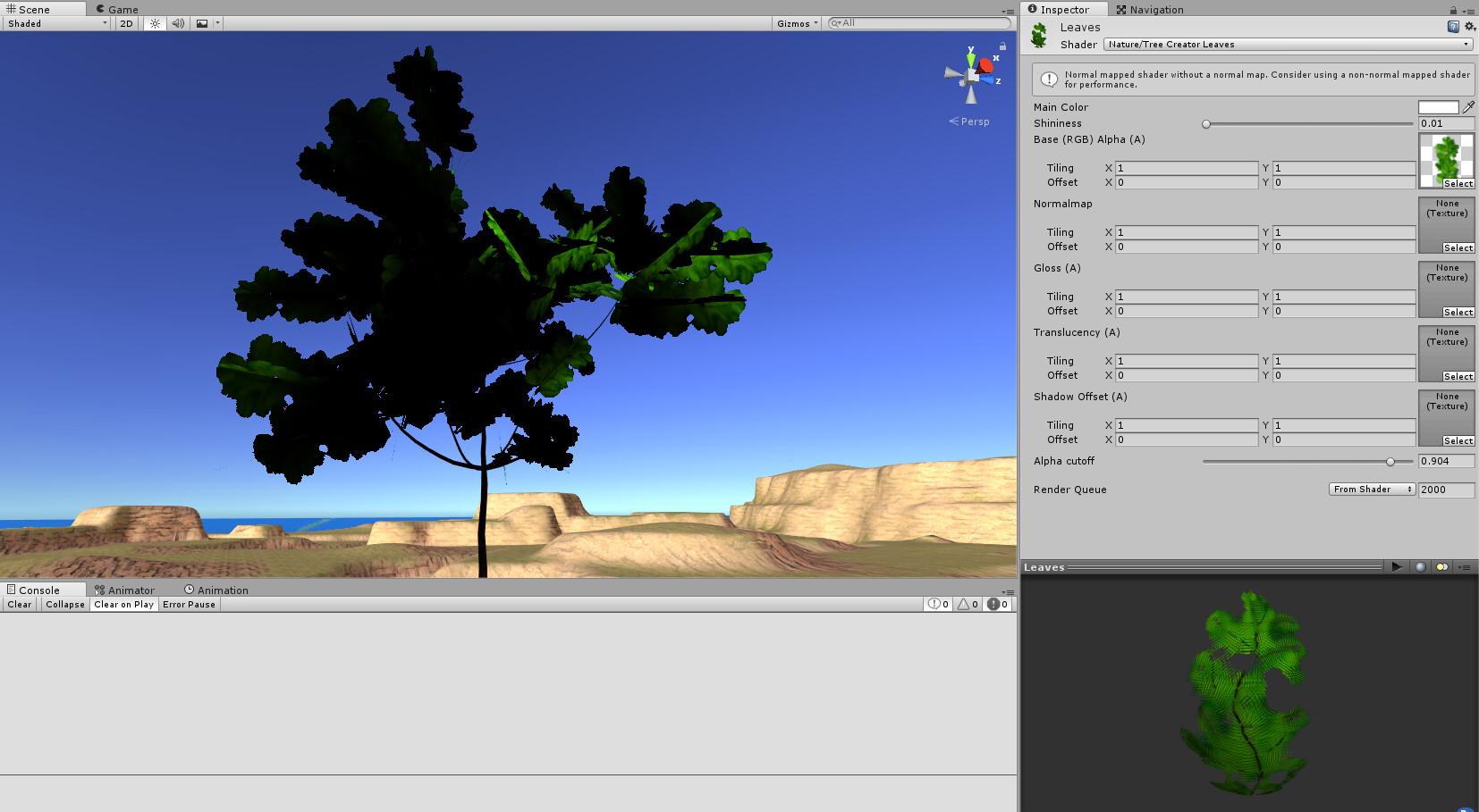 SpeedTree Leaves/Fronds are pitch black on one side! - Unity Engine - Unity Discussions
