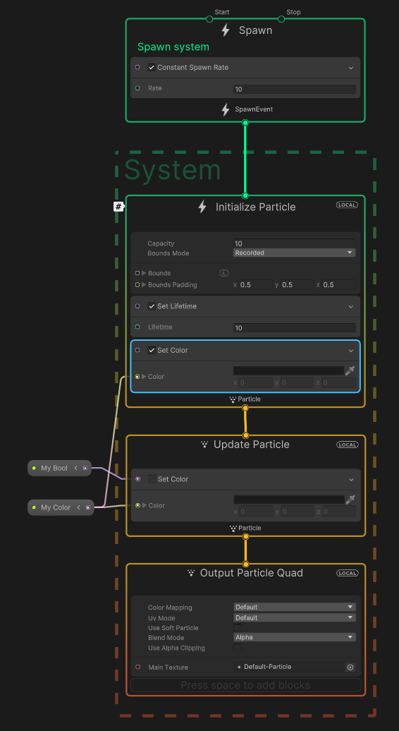 VFX Graph - Update all existing particles while changing exposed property (optimization) - Unity ...