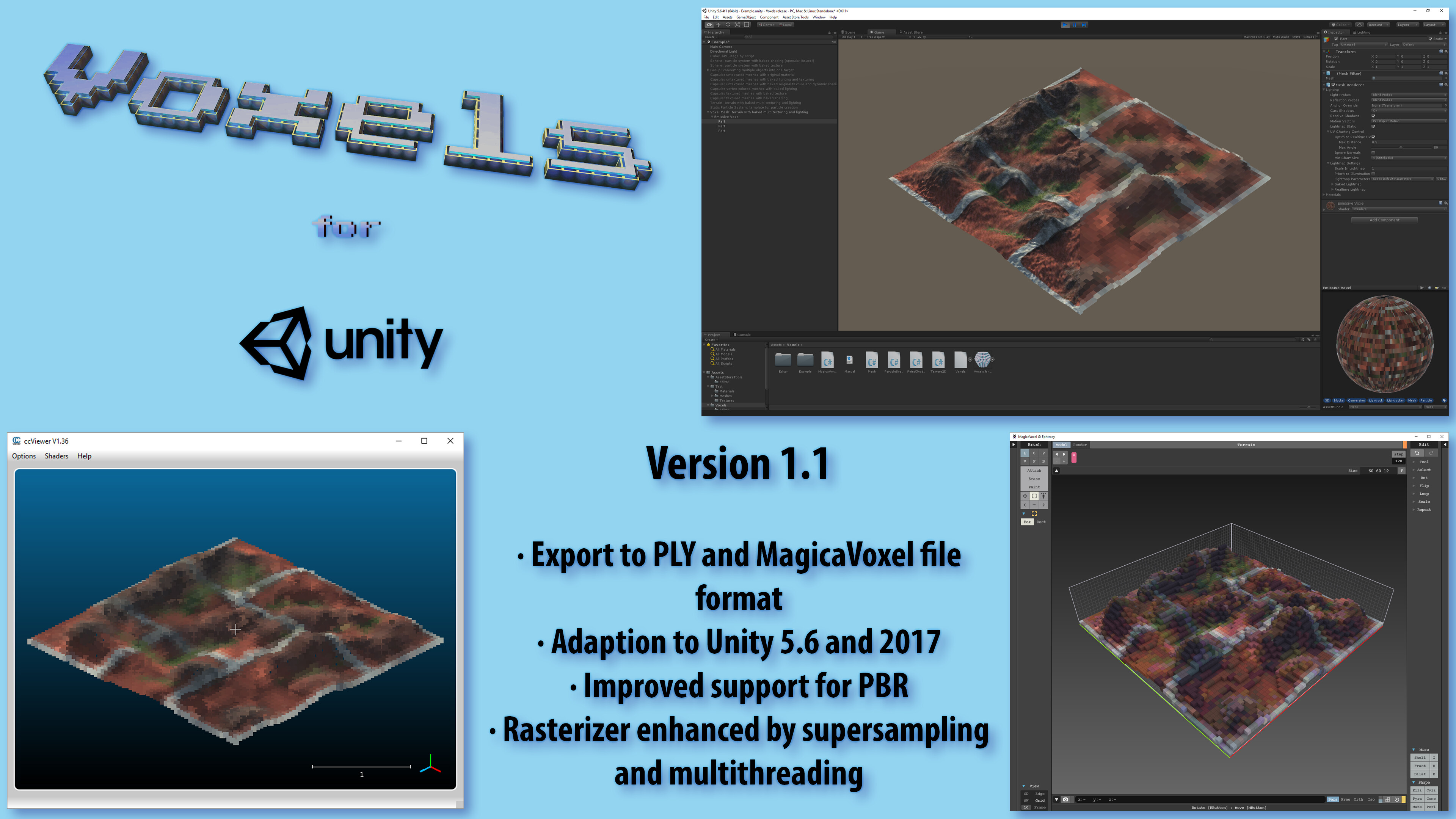[RELEASED] Voxels for Unity: Rasterizer - Extension to convert 3D objects - Community Showcases ...