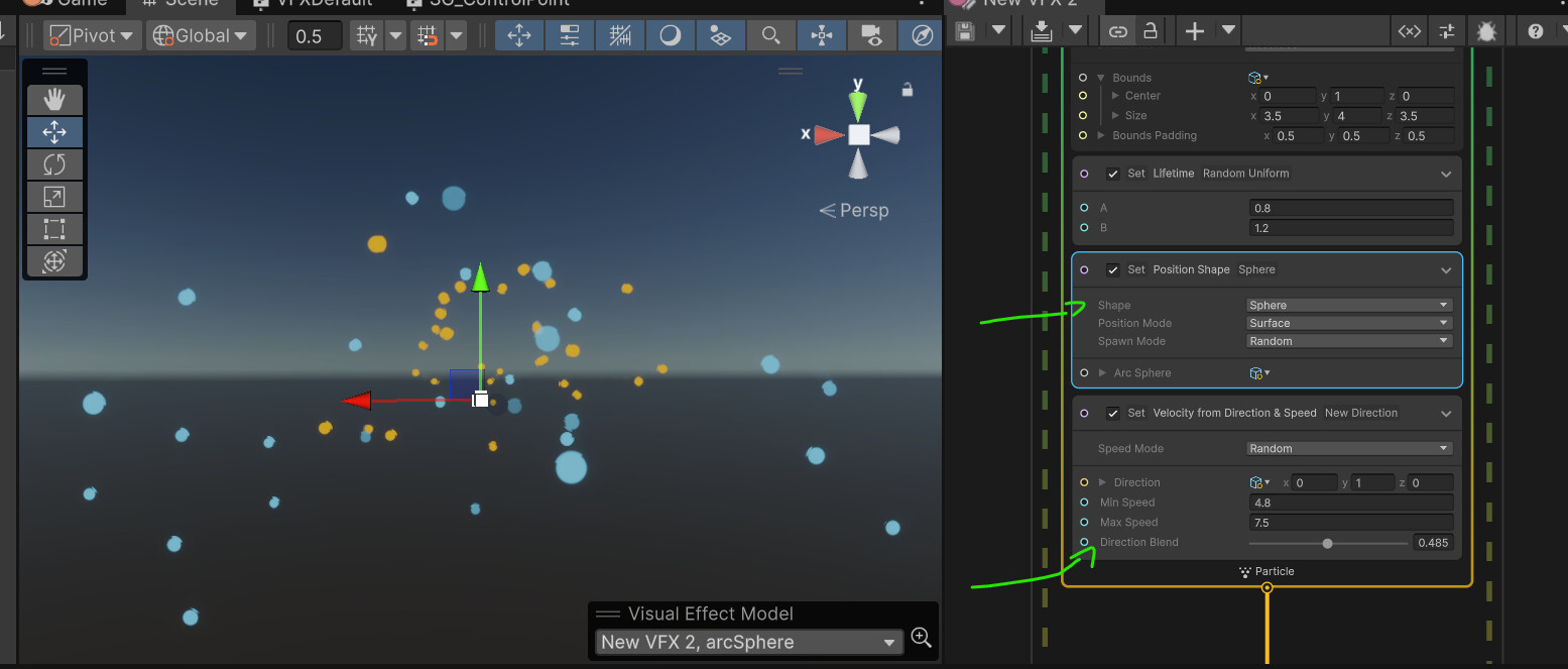 When is set direction used in vfx graph? - Unity Engine - Unity Discussions