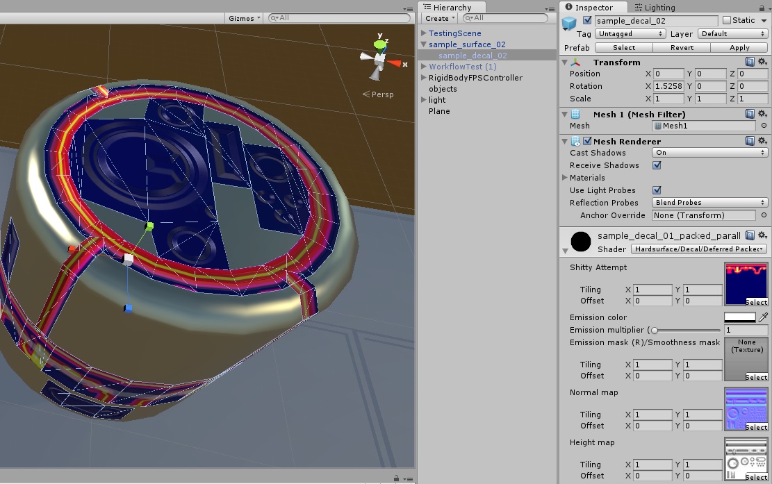 How do I write a normal decal shader using a newly added (Unity 5.2) "finalgbuffer" modifier ...