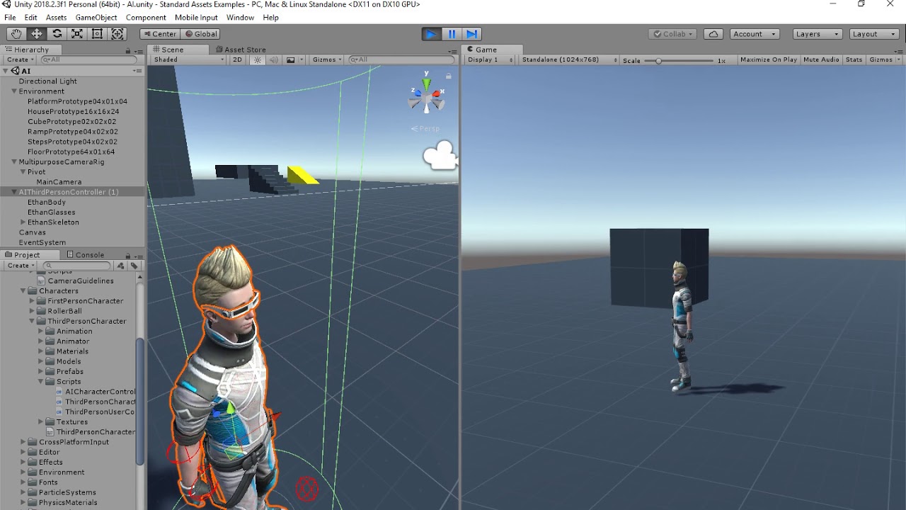 Third Person Character Controller problem: Character rotates towards -x ...