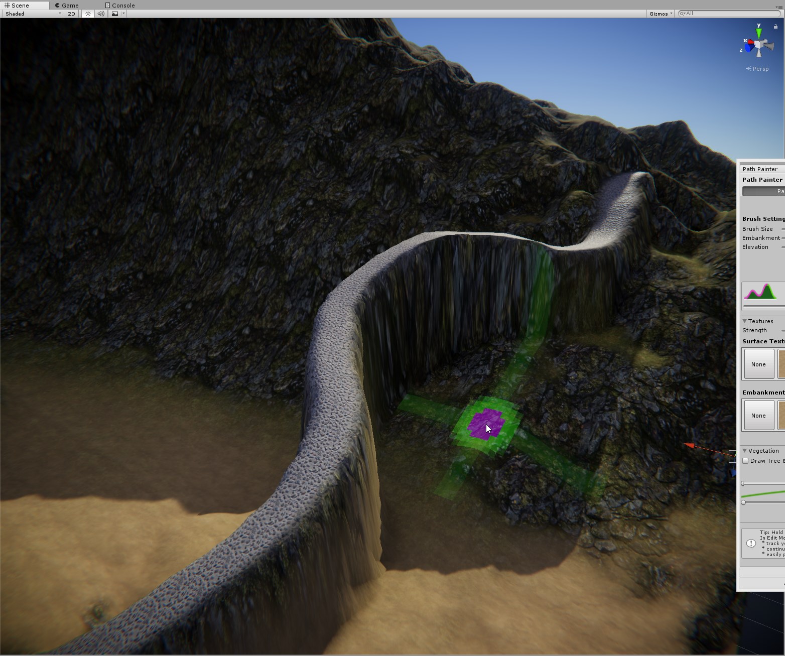 Path Painter - Paths, Ramps, Roads & River Beds for Unity Terrain ...
