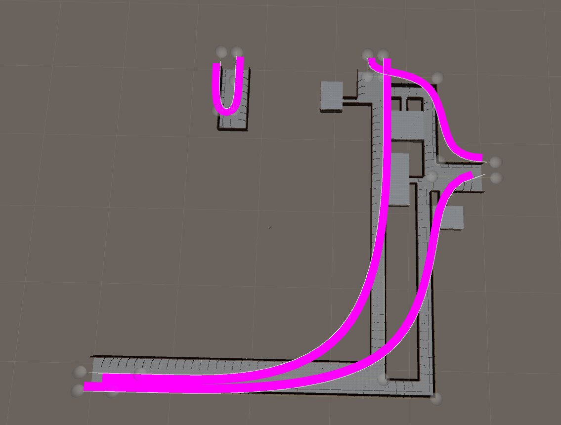 Procedural path generating, advice on merging geometry where paths ...